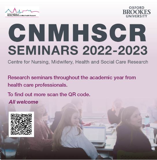 CNMHSCR Seminars 2022-23: The CoDAQ study: Featuring: Deborah Moll (OH ...